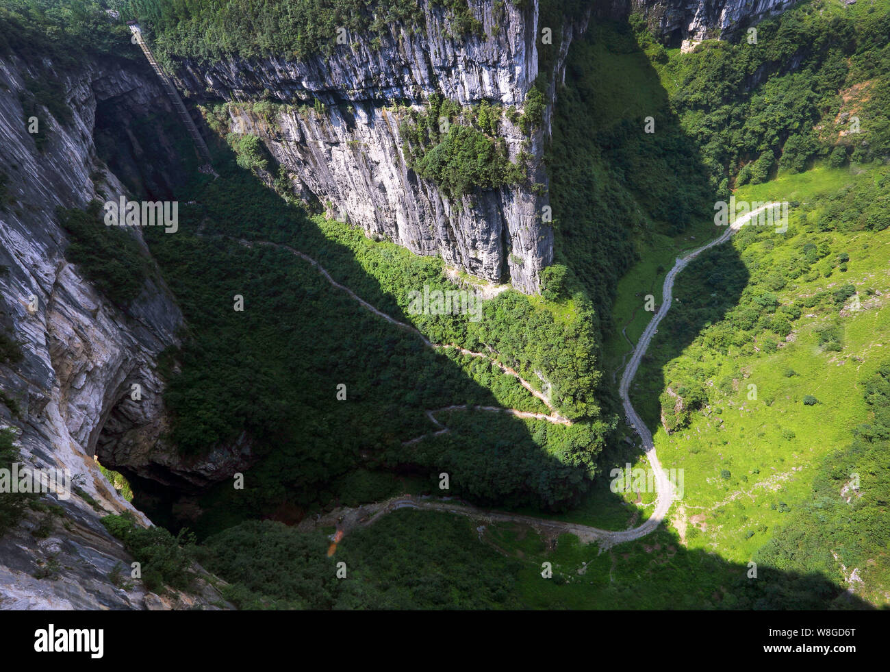 Landscape of Wulong from the Asia's largest glass scenic platform on ...