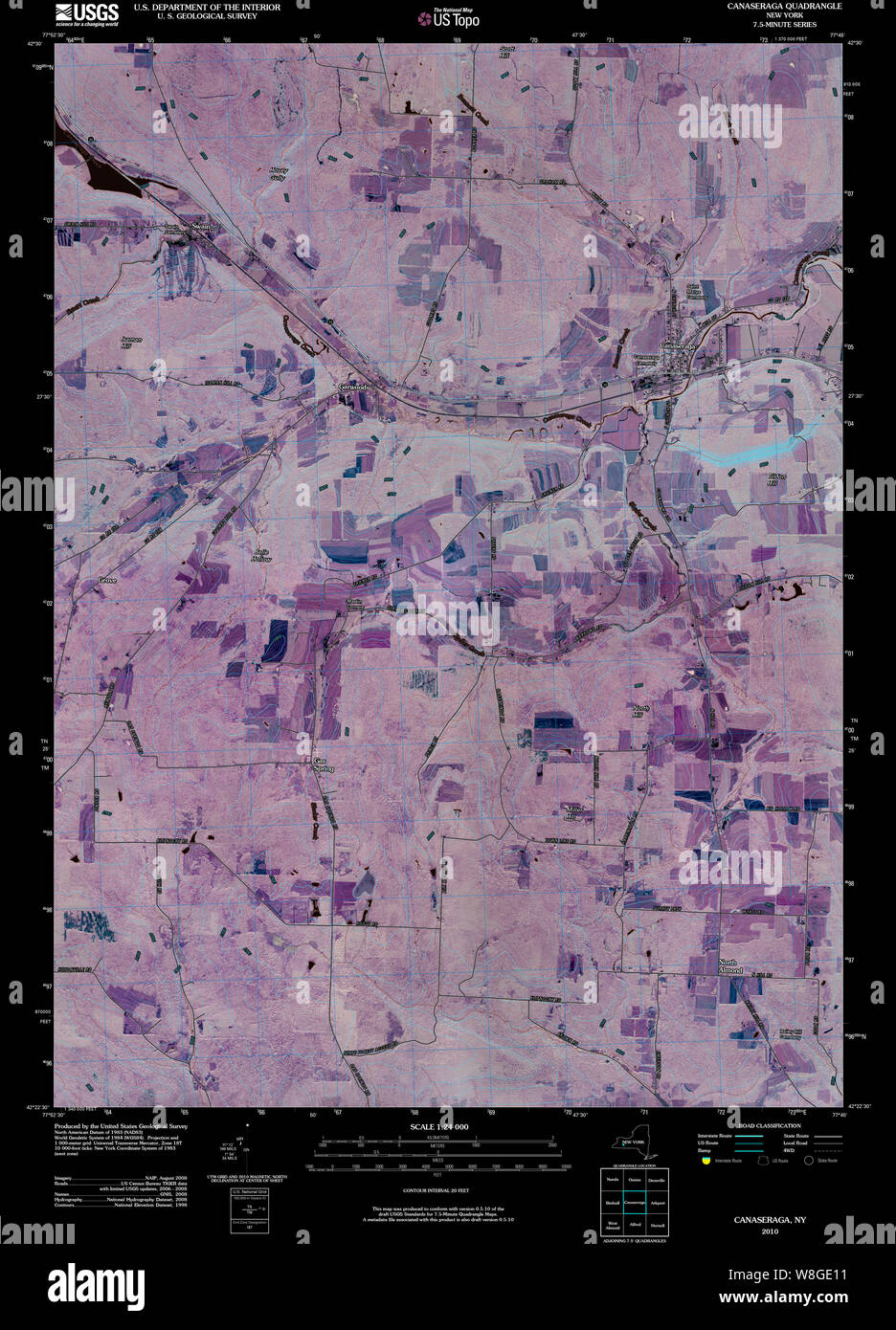This image map depicts geographic features on the surface of the earth ...