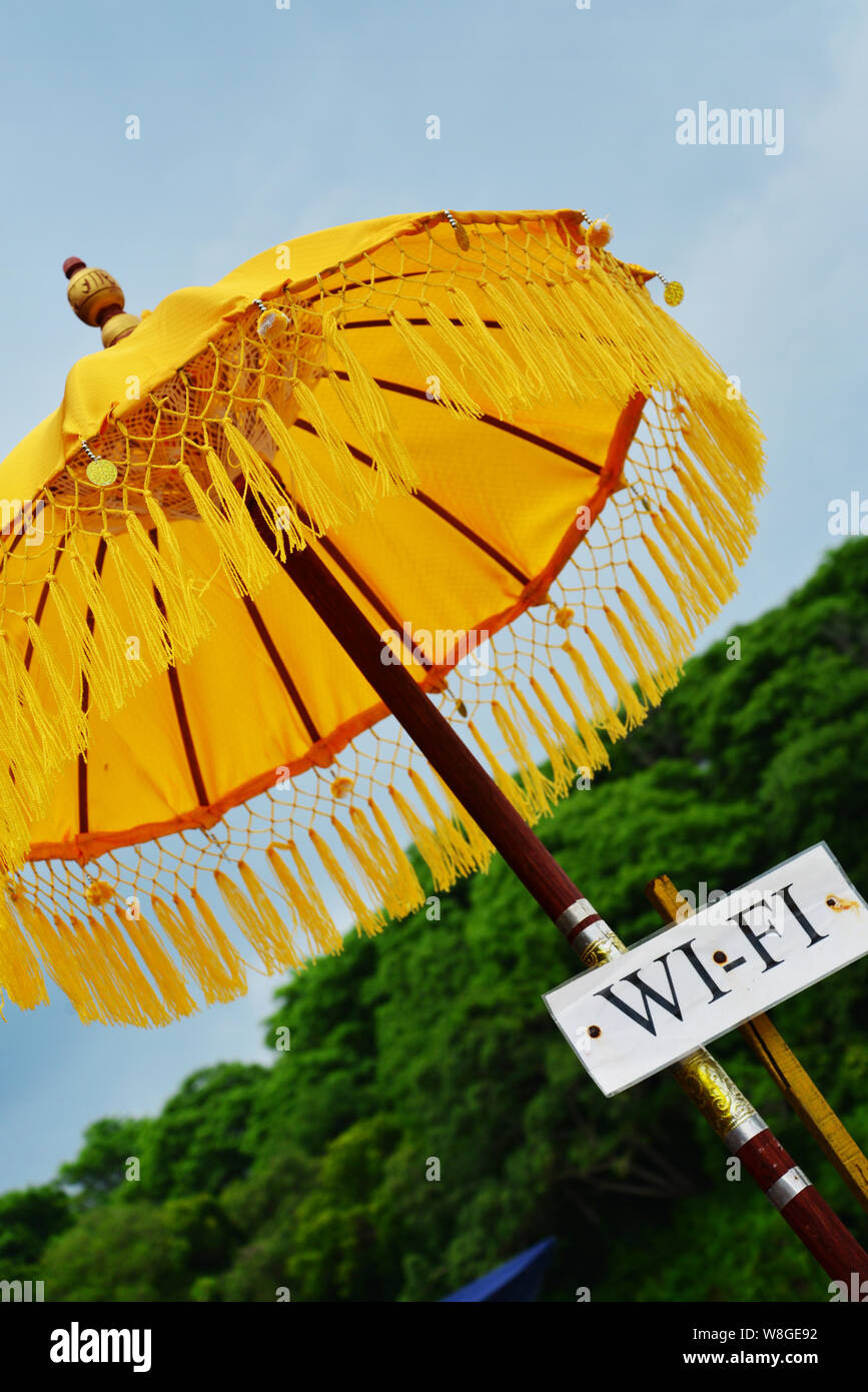 Bali indonesia balinese umbrella hi-res stock photography and images ...