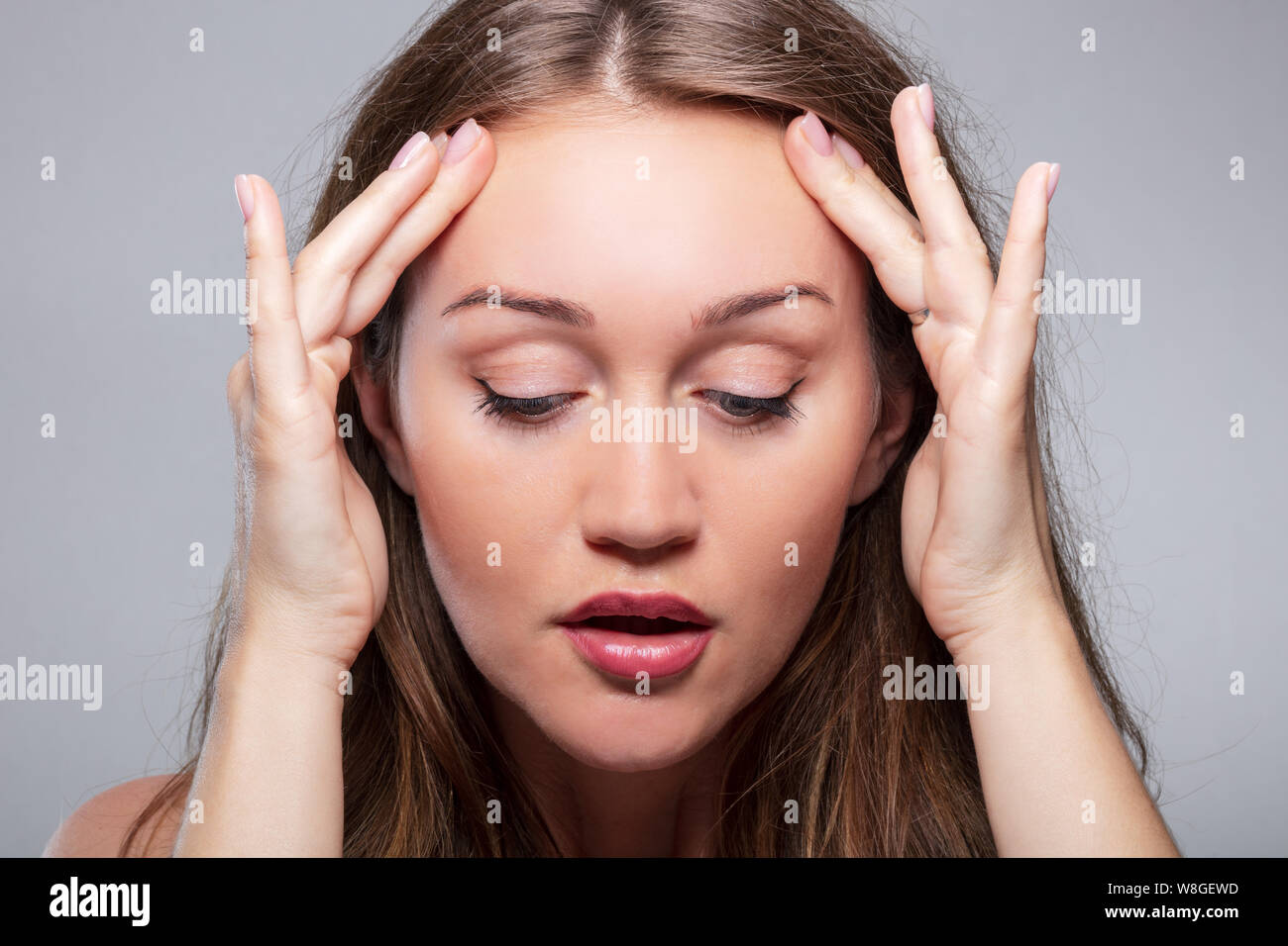 Beautiful young woman fitness exercise hi-res stock photography and ...