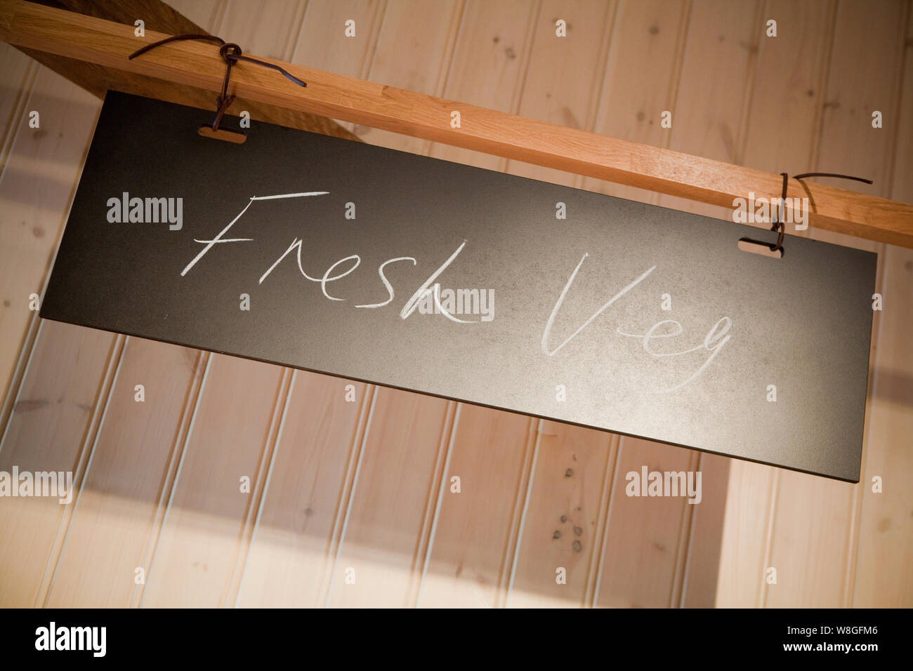 Fresh veg sign hi-res stock photography and images - Alamy