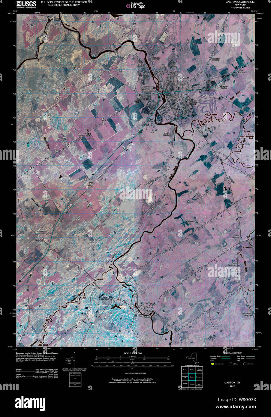 Geospatial data map hi-res stock photography and images - Alamy