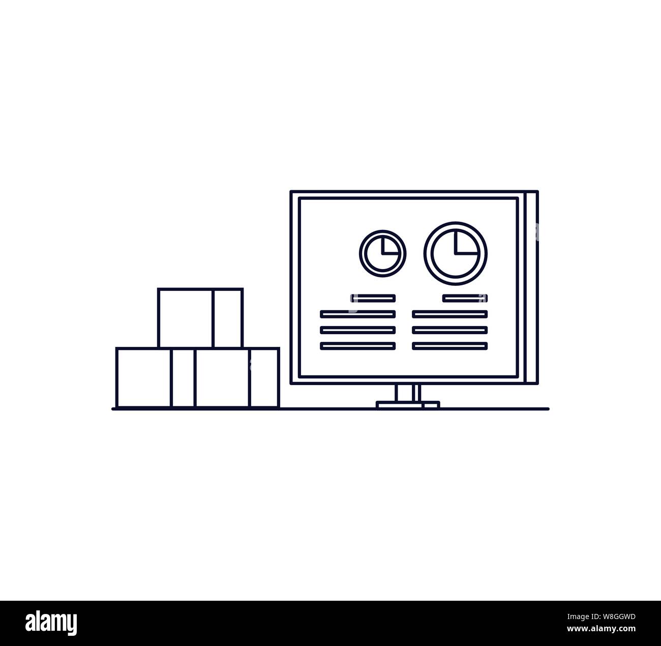 Data display boxes Stock Vector Images - Alamy