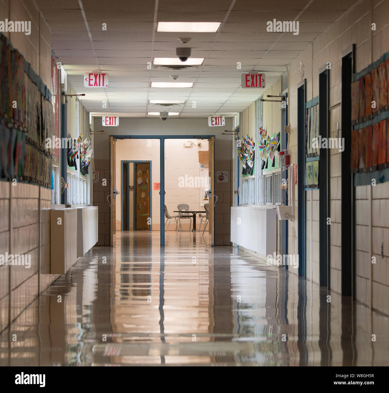 Elementary School Hallway