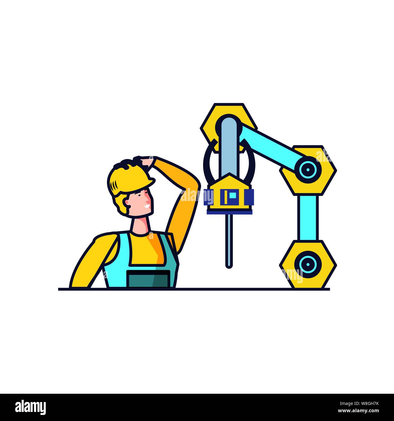 Worker design, Working occupation person job corporate employee and ...