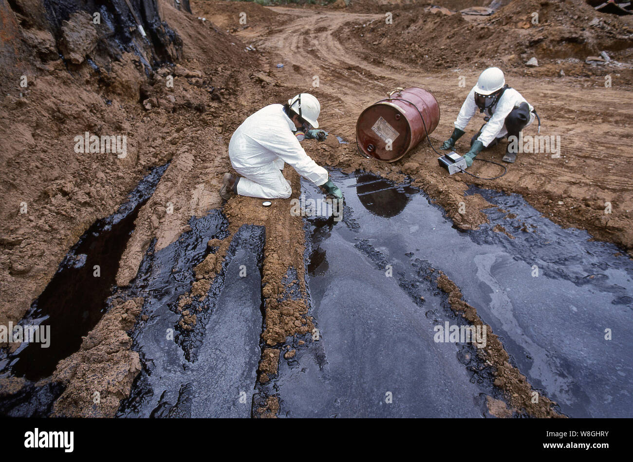 Soil spill hi-res stock photography and images - Alamy
