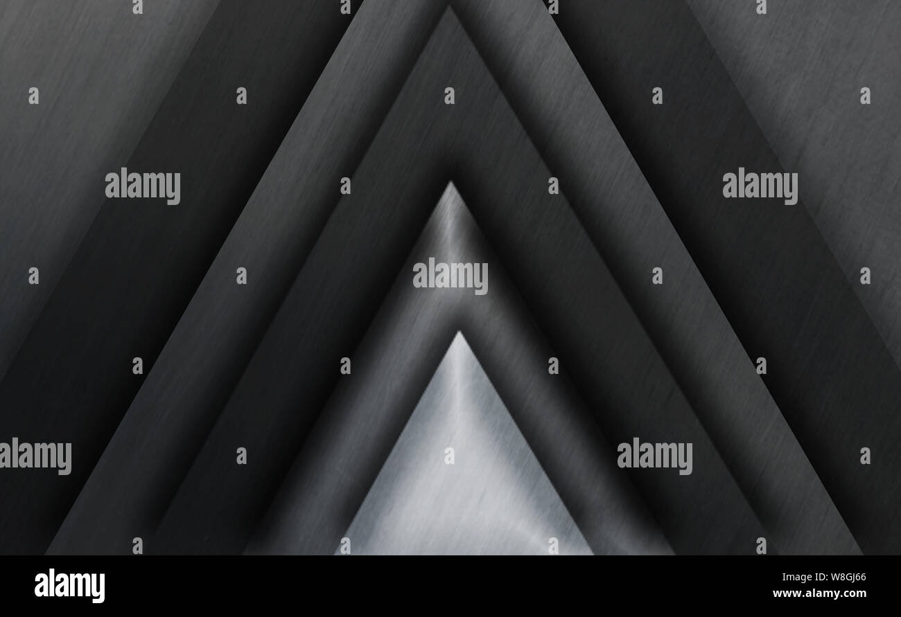 Abstract illustration. Frame filled with gray triangles of different ...