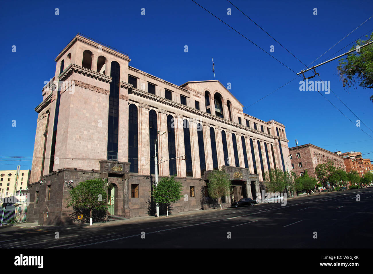 Yerevan / Armenia 03 MAY 2013: The building in Yerevan, Armenia Stock ...