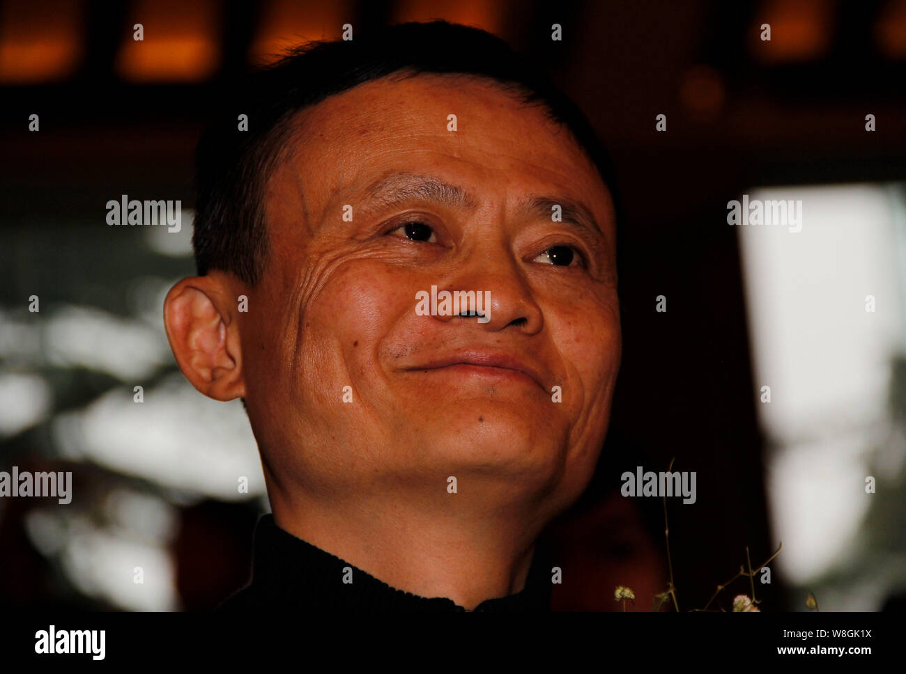 Jack Ma Yun, Chairman of Alibaba Group, attends the inauguration ...