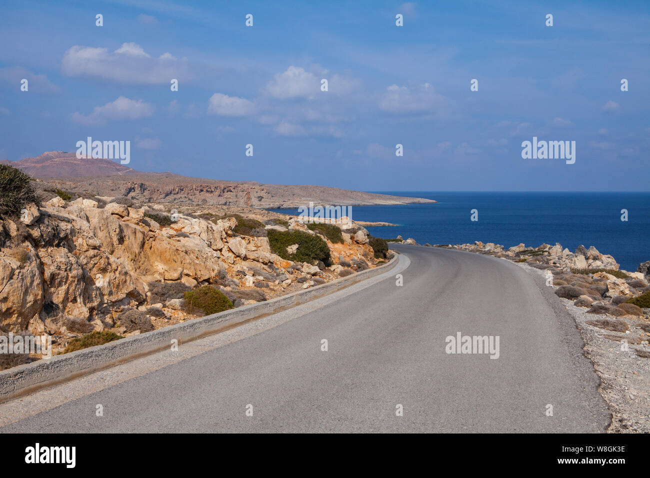 Image of road in the mountains. Crete, Greece Stock Photo - Alamy
