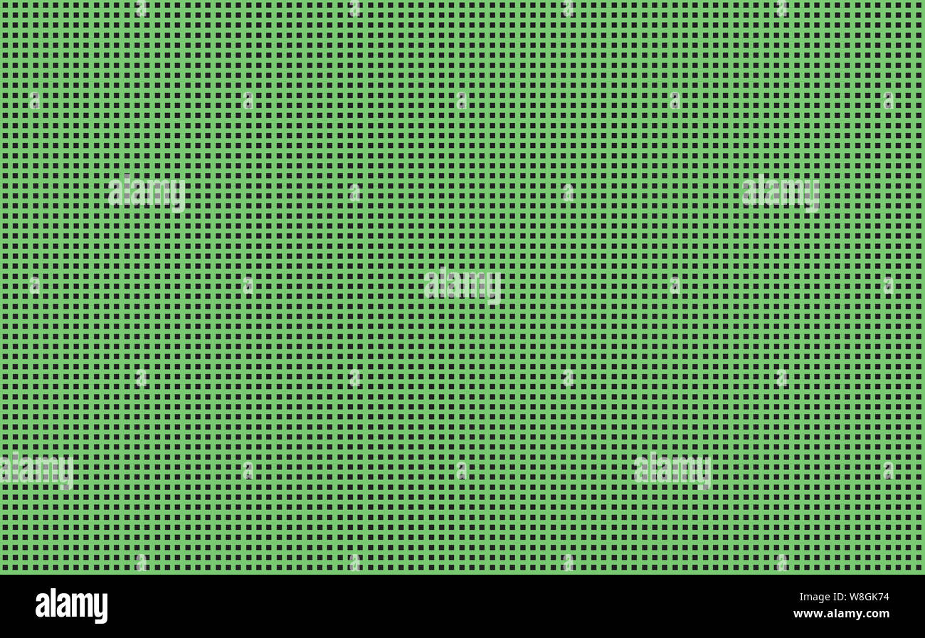 Abstract illustration. Pastel green net with square holes on black ...