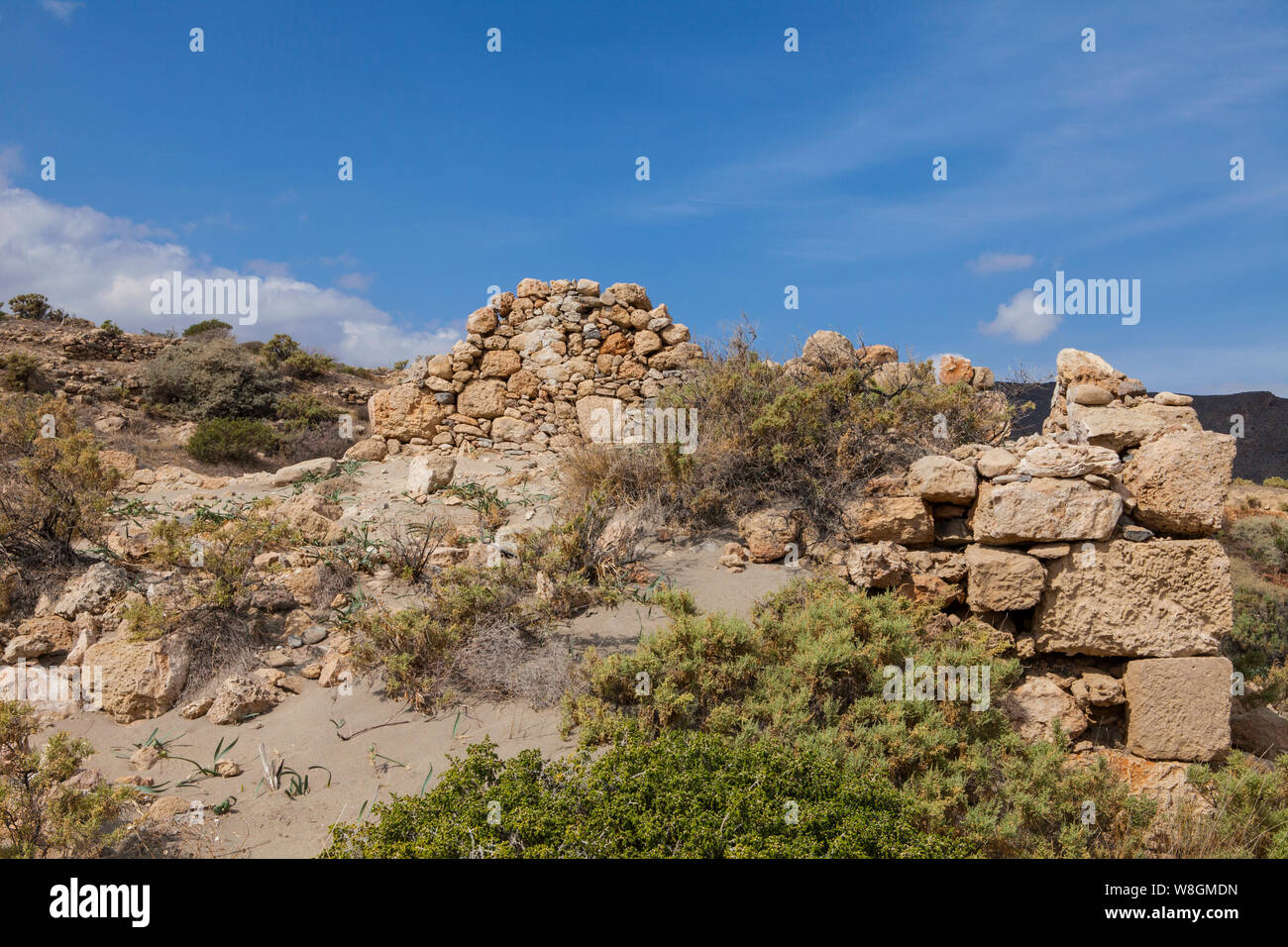 Image of ruins of ancient city Crete, Greece Stock Photo - Alamy