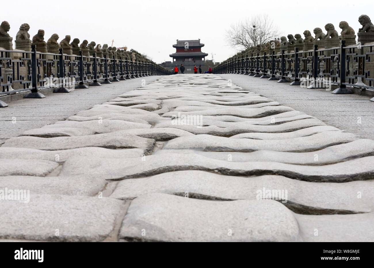 --FILE--View of the Lugou Bridge, also called the Marco Polo Bridge, in ...