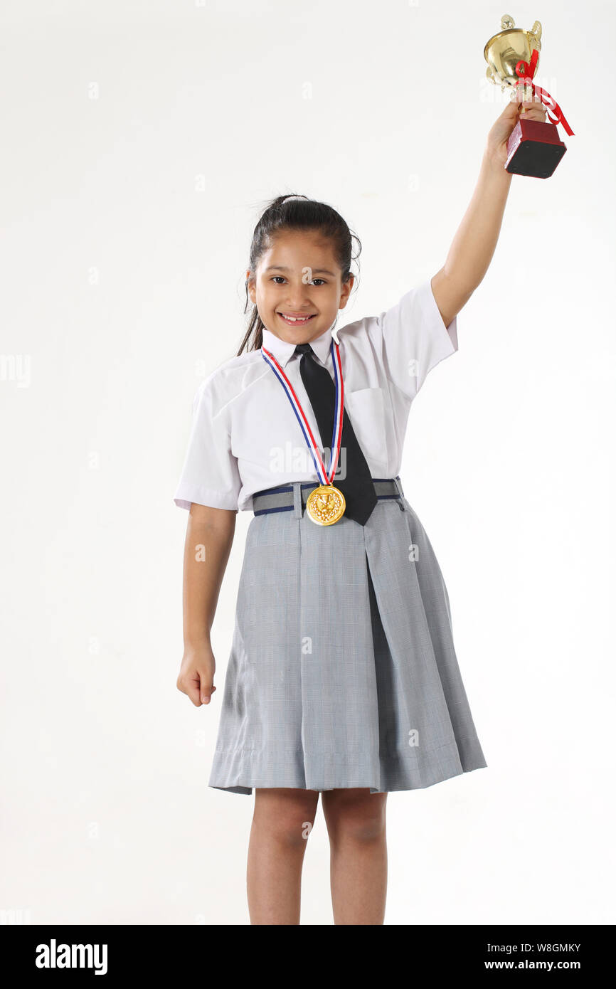 Girl Trophy High Resolution Stock Photography and Images - Alamy