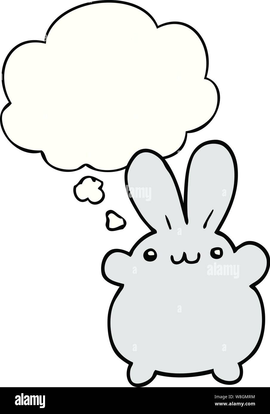 Rabbit thinking Stock Vector Images - Alamy