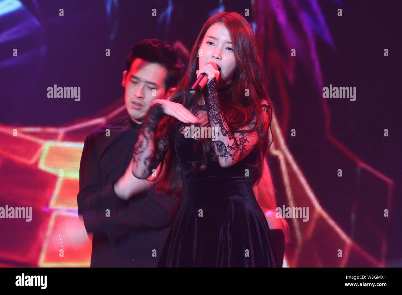 South Korean singer-songwriter and actress Lee Ji-eun, better known by ...