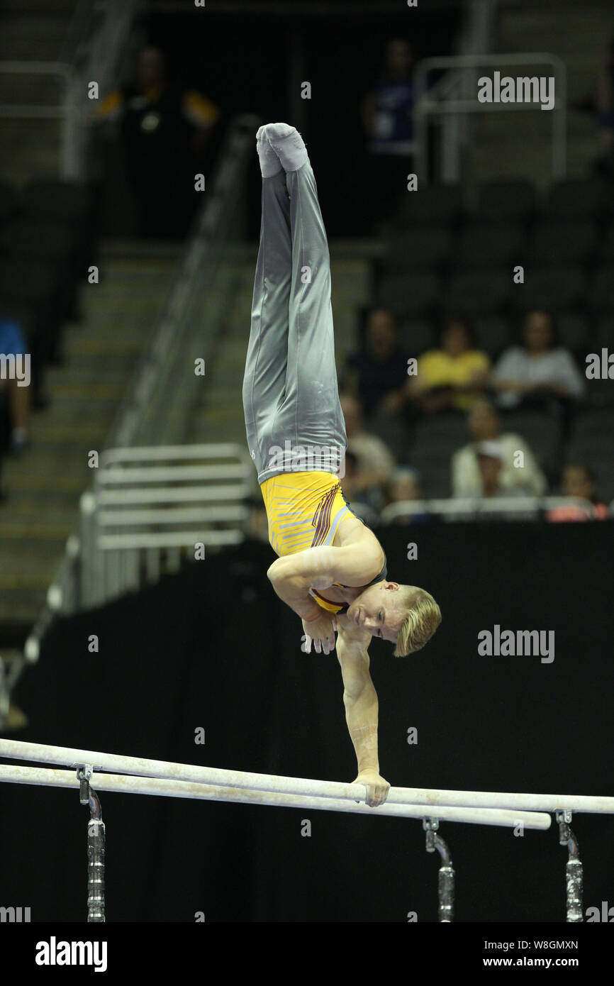 August 8, 2019: Gymnast Shane Wiskus of the University of Minnesota ...