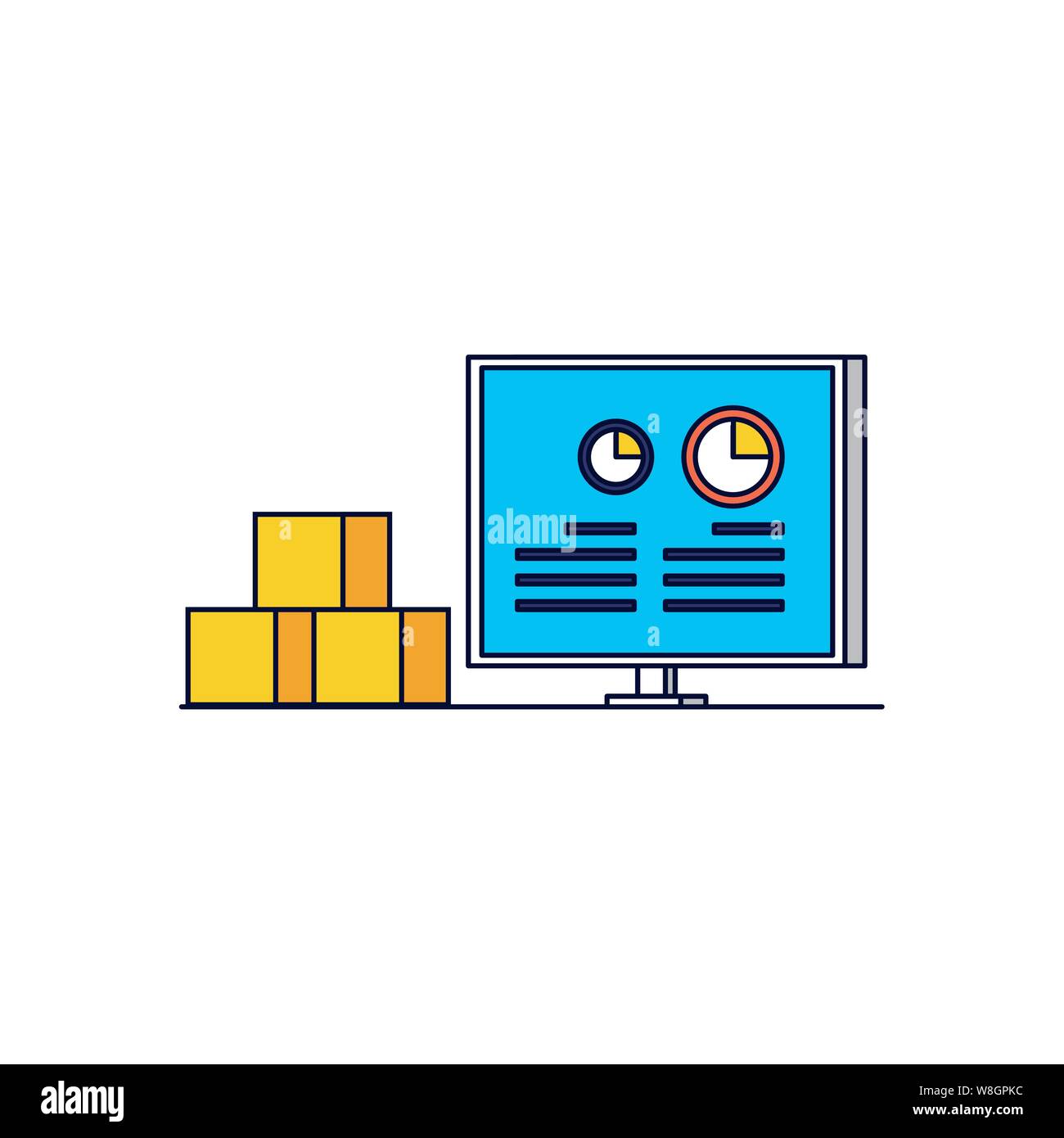 Data display boxes Stock Vector Images - Alamy