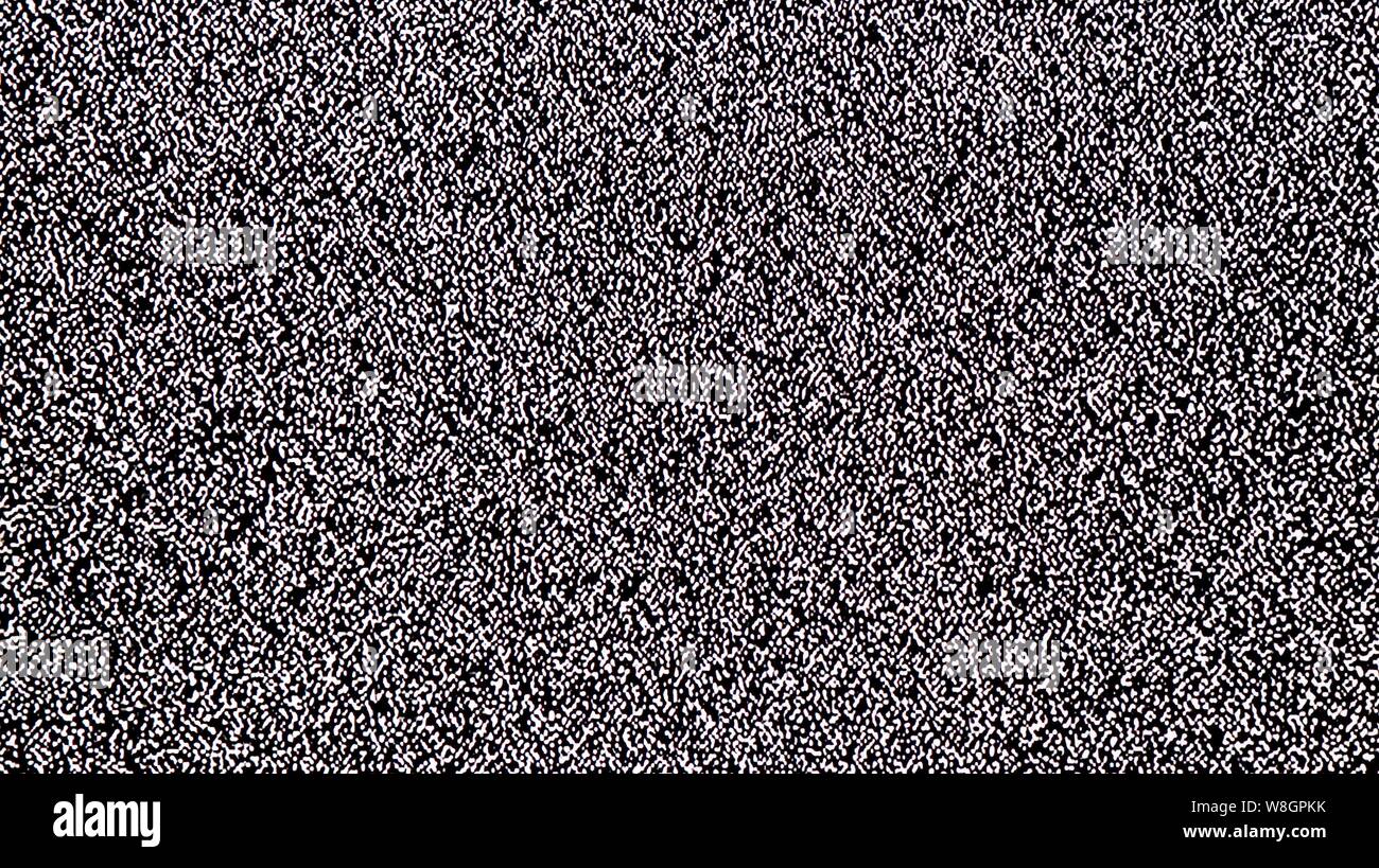 TV Static Noise Glitch Effect Stock Photo - Alamy