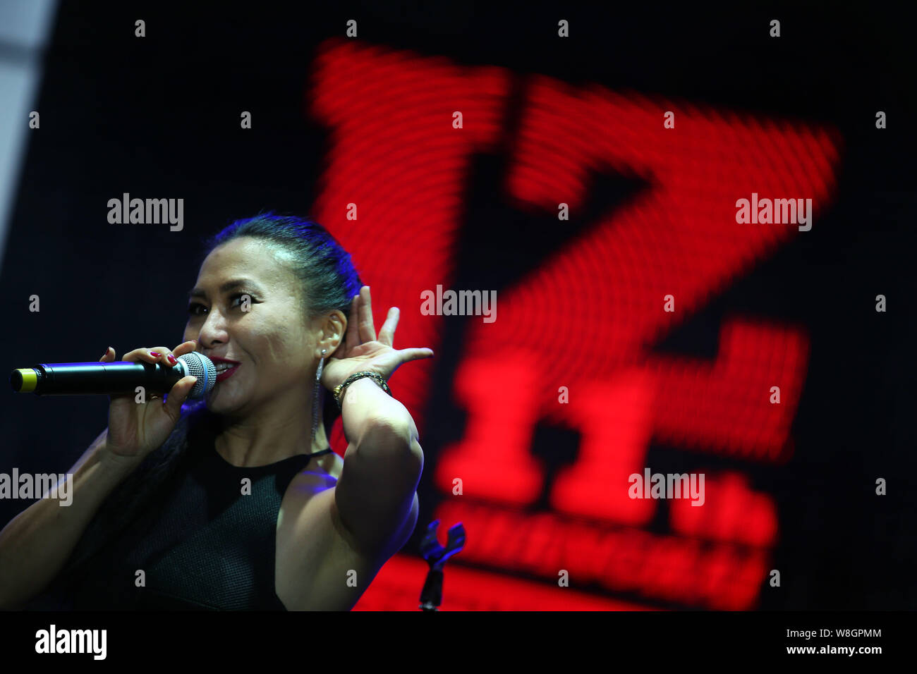 Chinese-American singer-songwriter Shunza performs during the 11th JZ ...