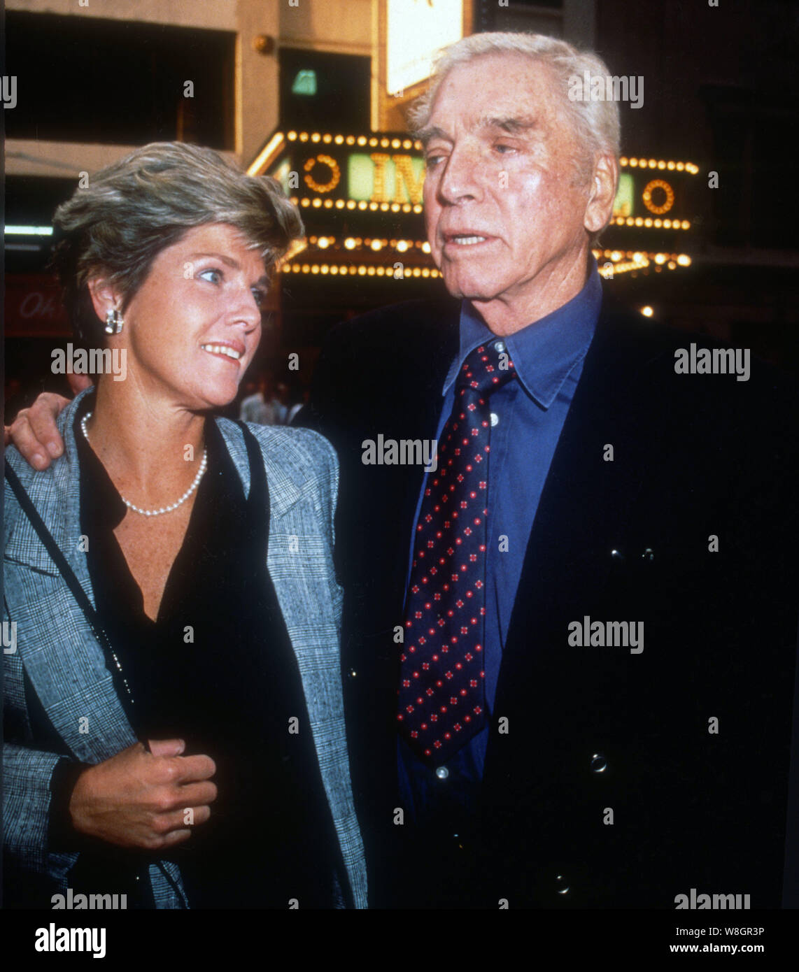Burt Lancaster Susan Scherer, 1988, Photo By Michael Ferguson/PHOTOlink ...