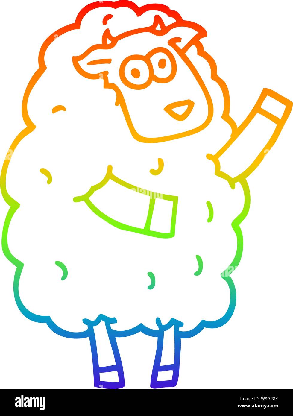Rainbow sheep Stock Vector Images - Alamy