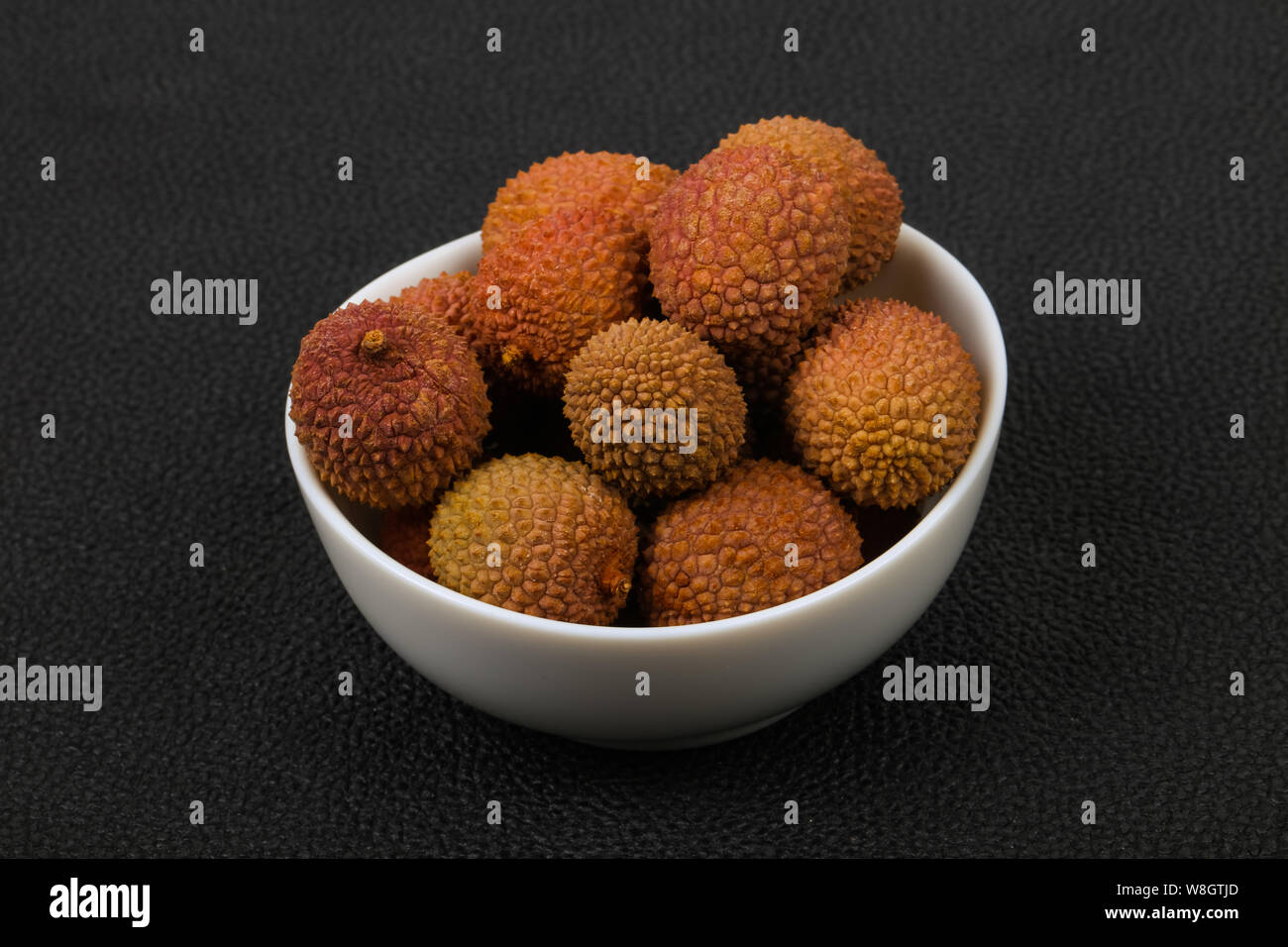 Tropical fruit lychee in the bowl Stock Photo - Alamy
