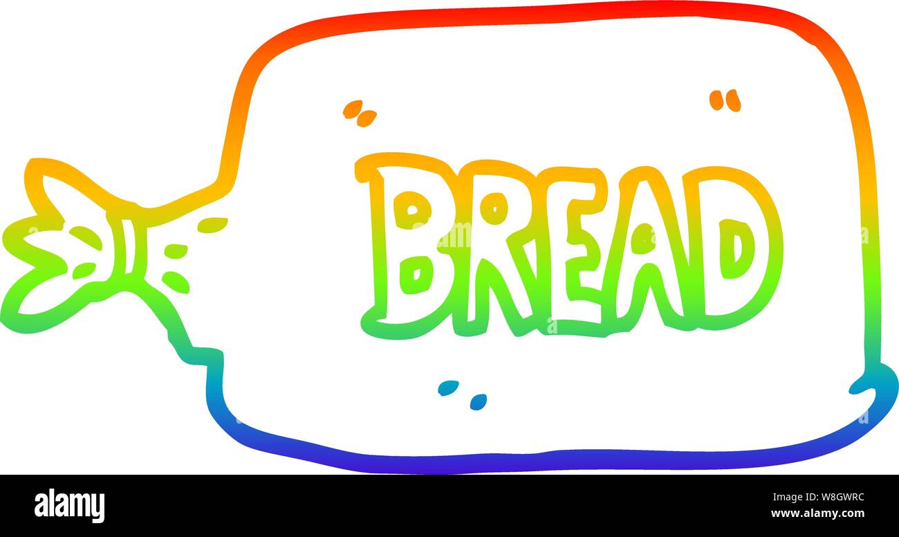 Rainbow bread Stock Vector Images - Alamy