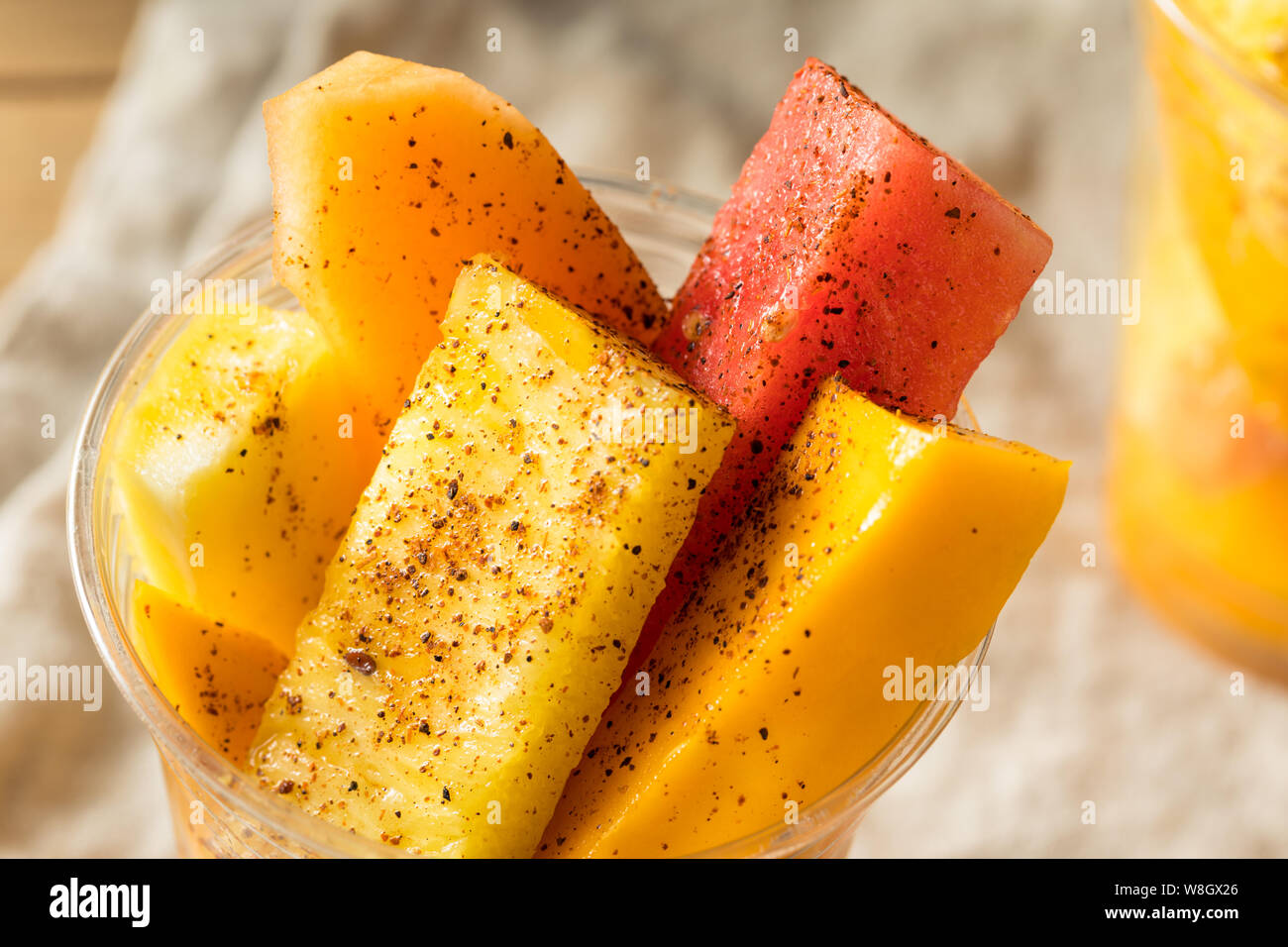 Mexican fruit cup powder hi-res stock photography and images - Alamy