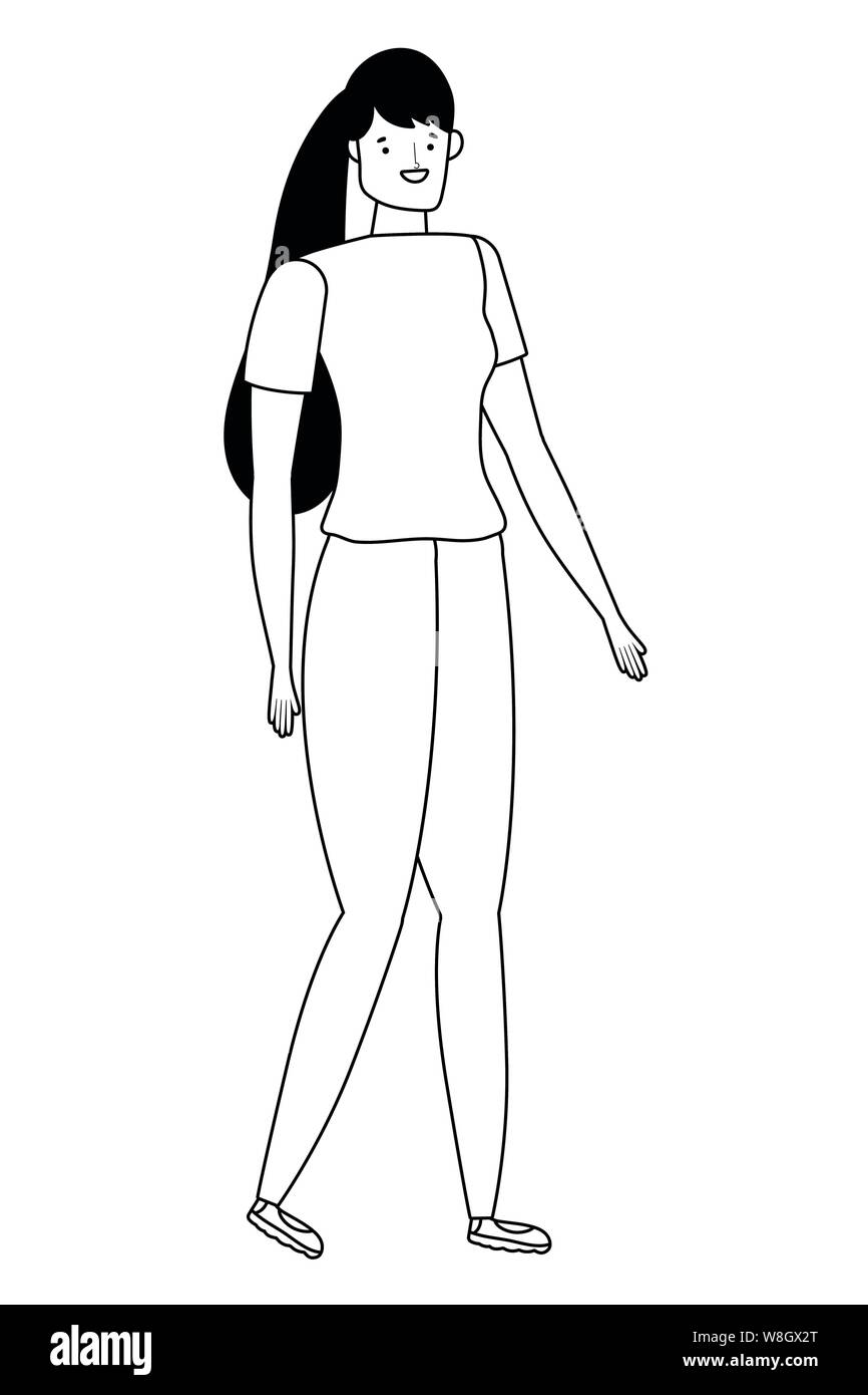 Avatar of a fashion woman design, Girl female person human and beauty ...