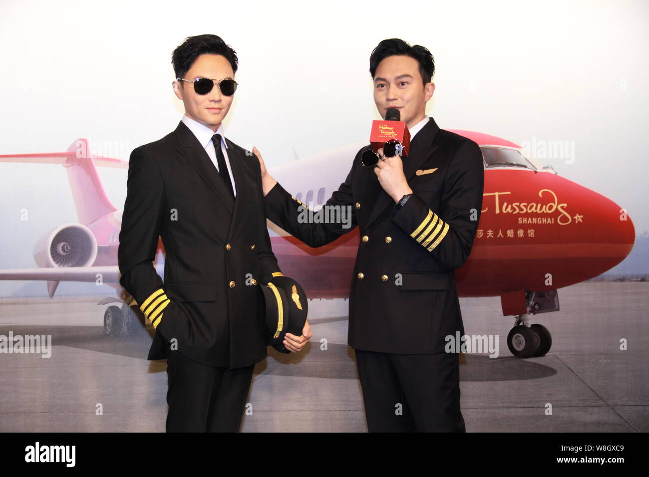 Hong Kong actor Julian Cheung, wearing the costume of Captain Cool ...