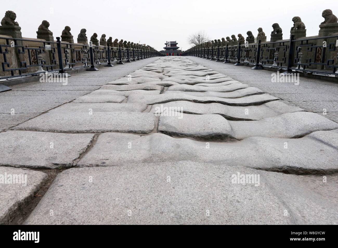--FILE--View of the Lugou Bridge, also called the Marco Polo Bridge, in ...