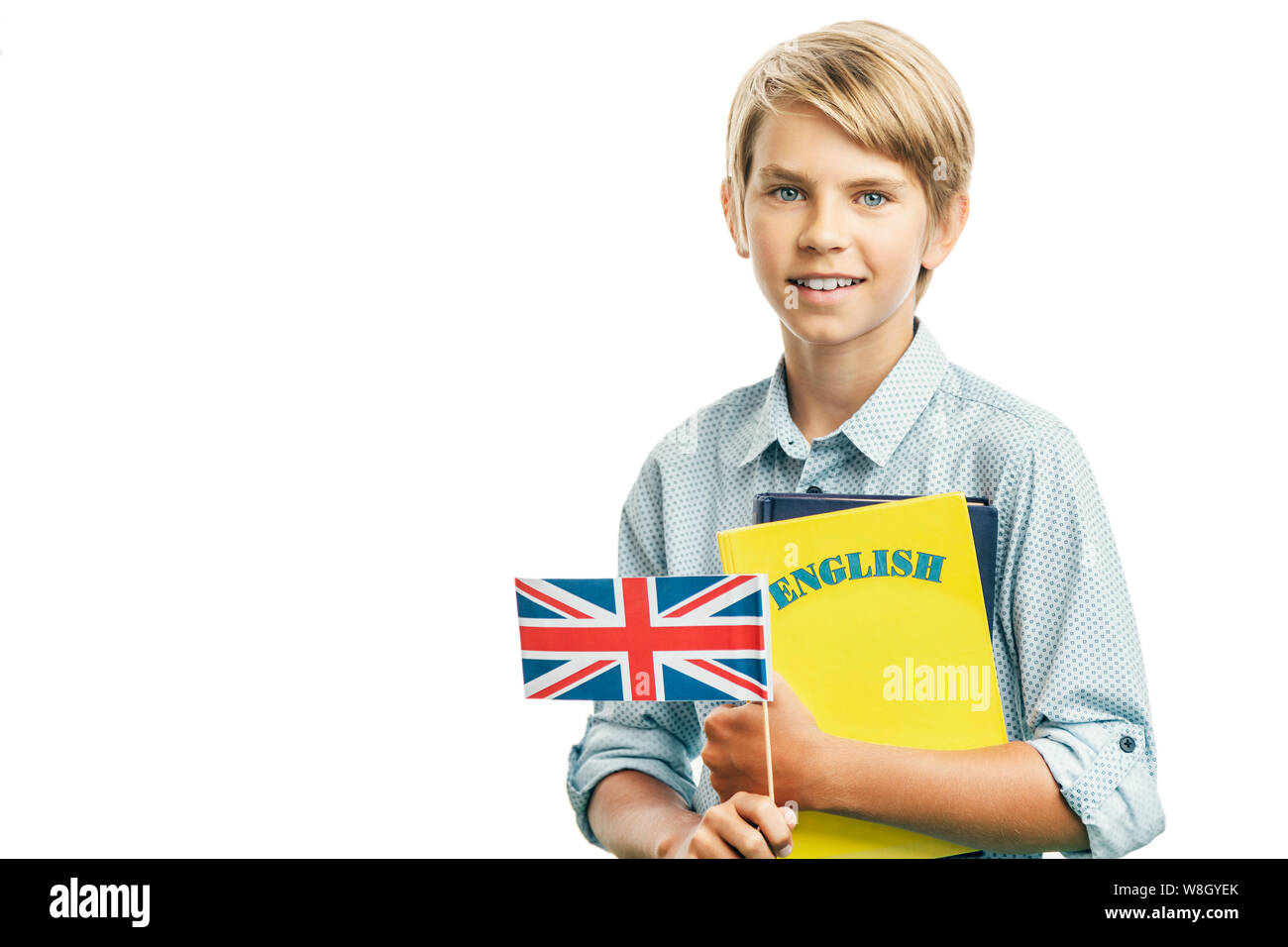 Kid holding flag uk hi-res stock photography and images - Alamy