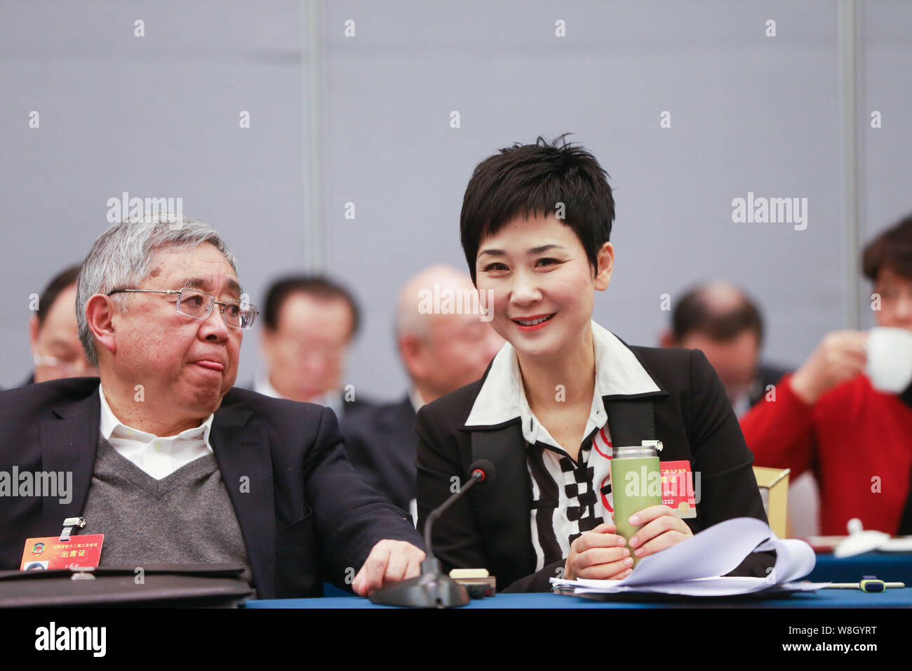 Li Xiaolin, right, Chairwoman and CEO of China Power International ...