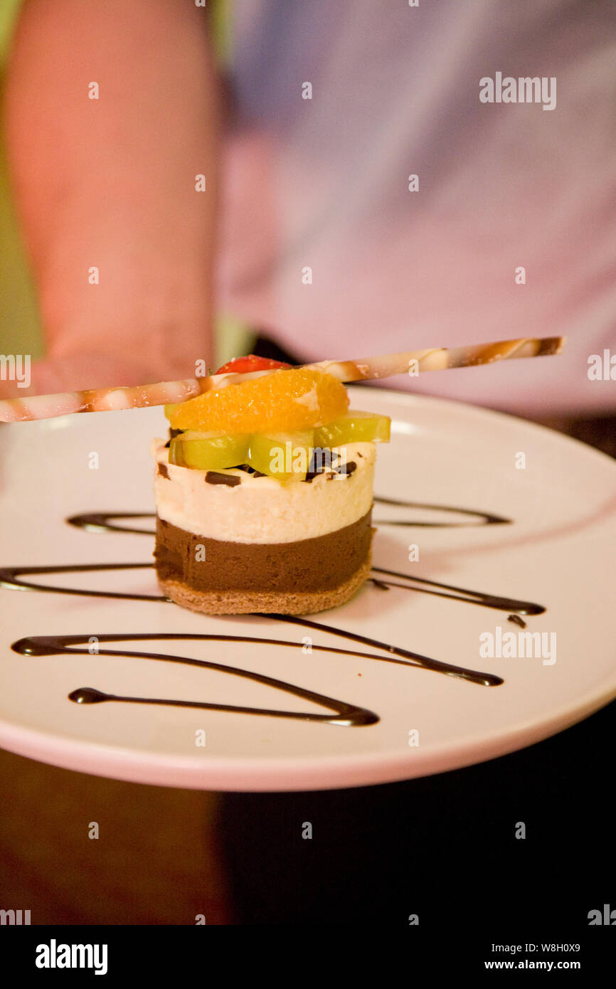 Waiter tray desserts hi-res stock photography and images - Alamy