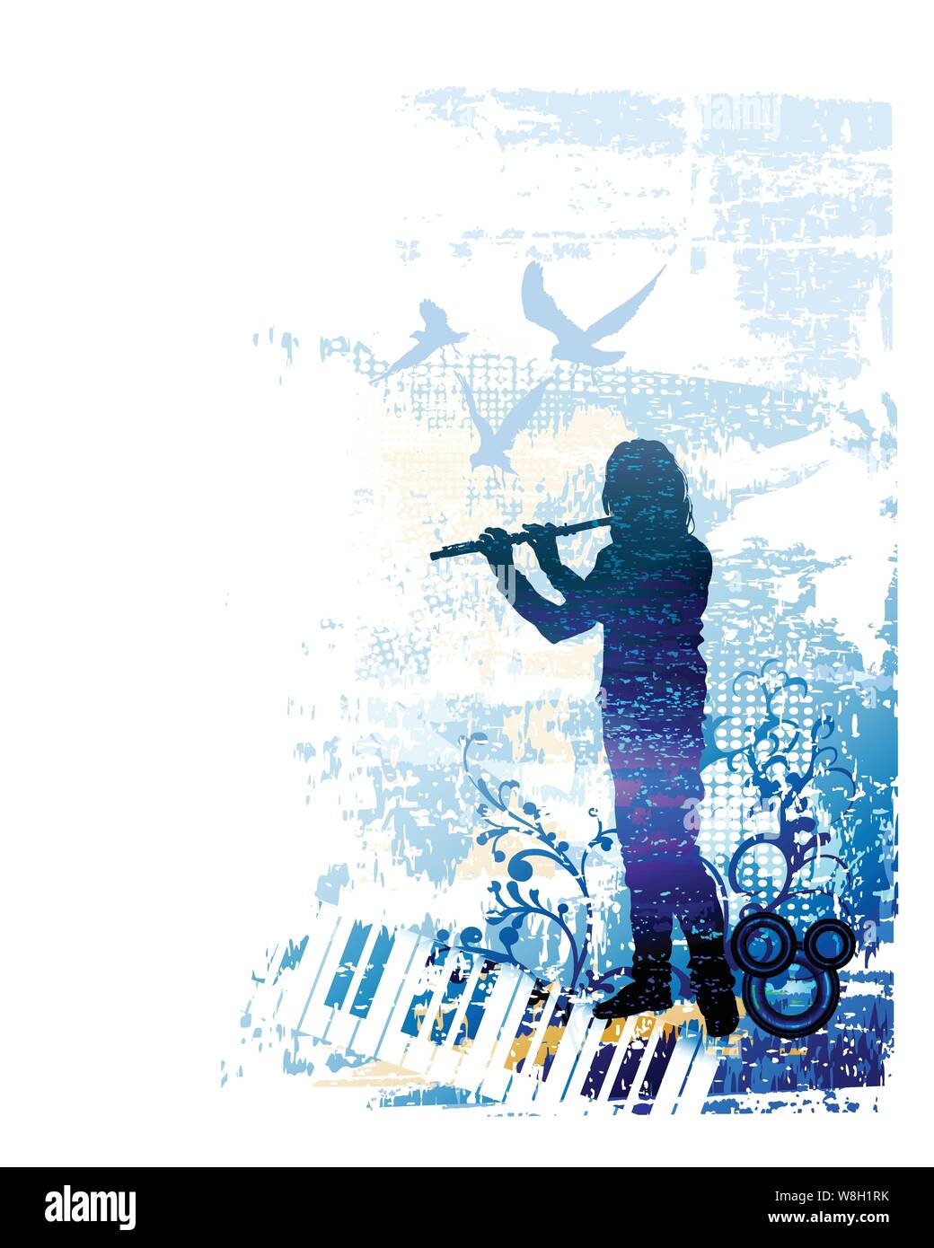 Musician playing folk instrument Cut Out Stock Images & Pictures - Alamy