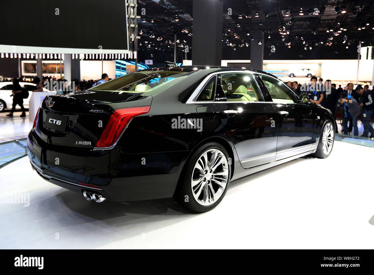 A Cadillac CT6 Prestige Sedan is on display during the 16th Shanghai ...