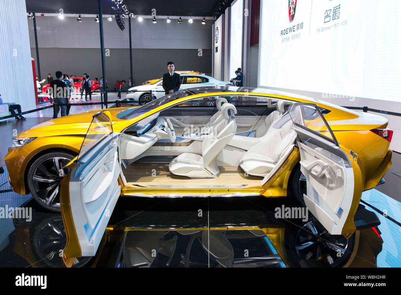 A Roewe Vision-R Concept is on display during the 13th China (Guangzhou ...