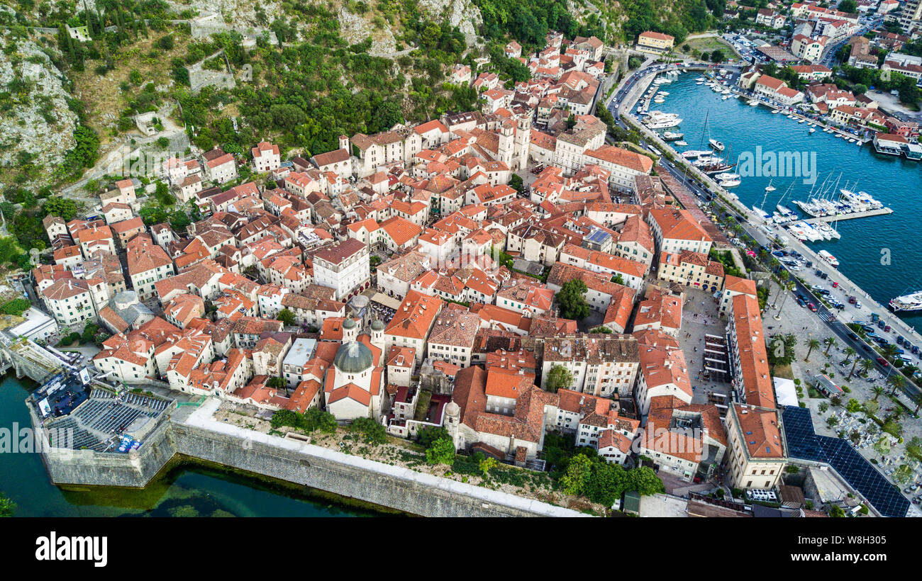 Kotor Cattaro is a coastal town in Montenegro. It is located in a ...