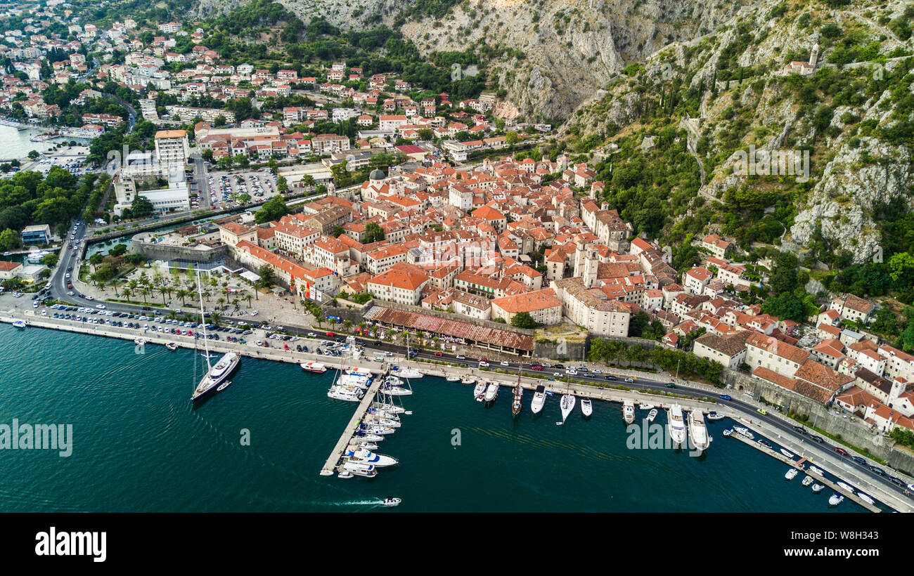 Kotor Cattaro is a coastal town in Montenegro. It is located in a ...