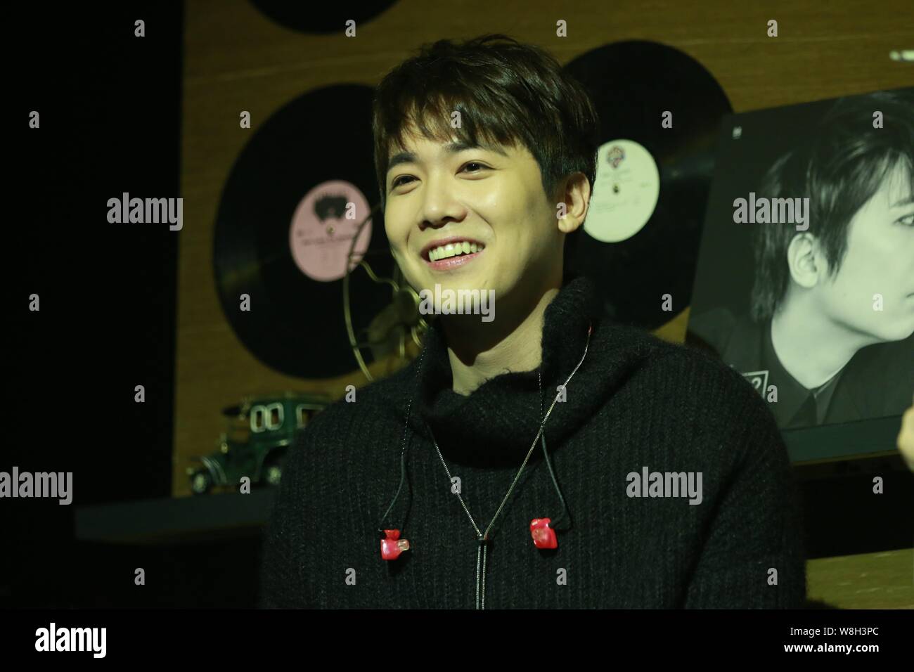 Singer and actor Lee Hong-gi of South Korean boy group FTISLAND reacts ...