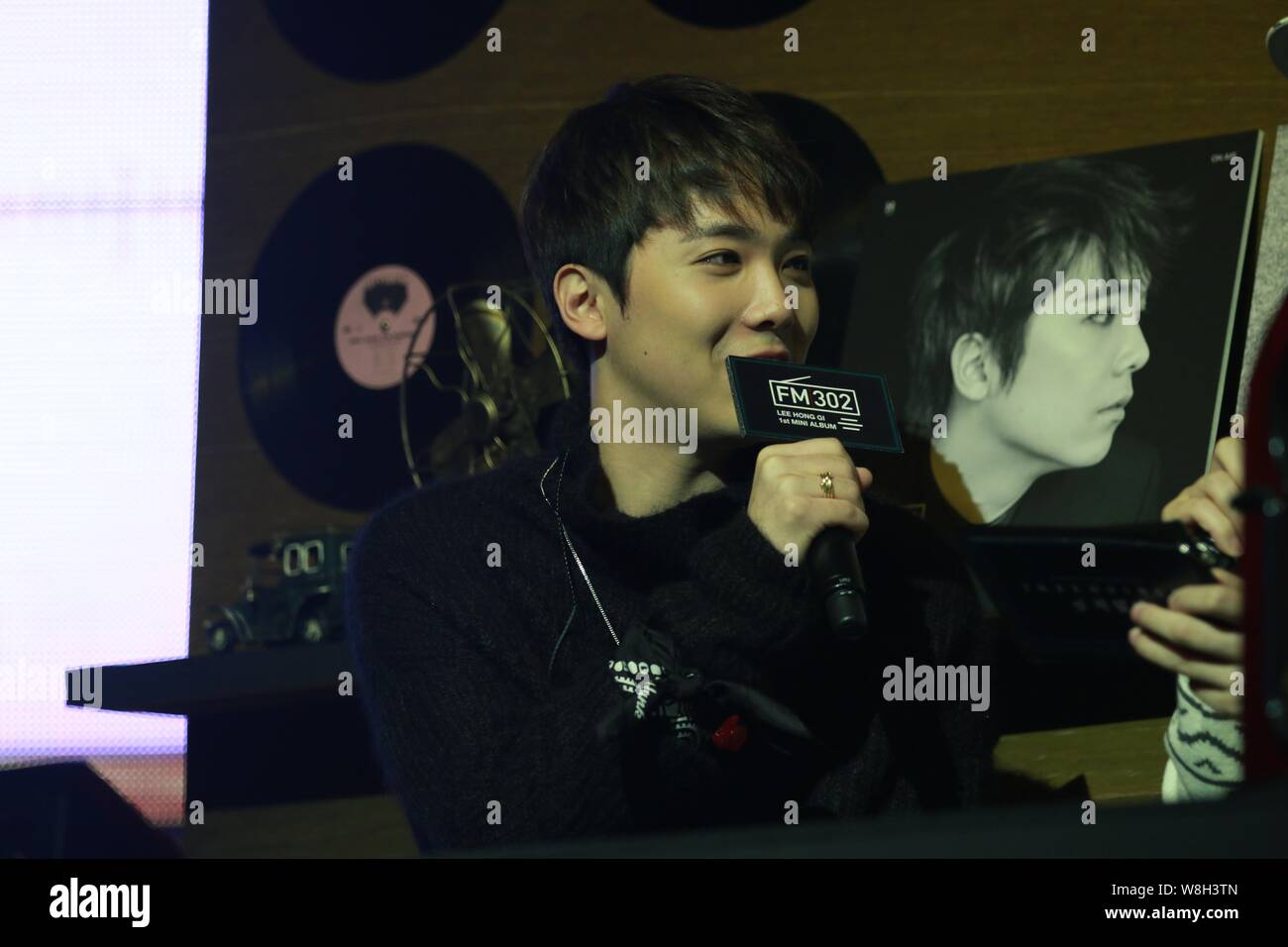 Singer and actor Lee Hong-gi of South Korean boy group FTISLAND speaks ...