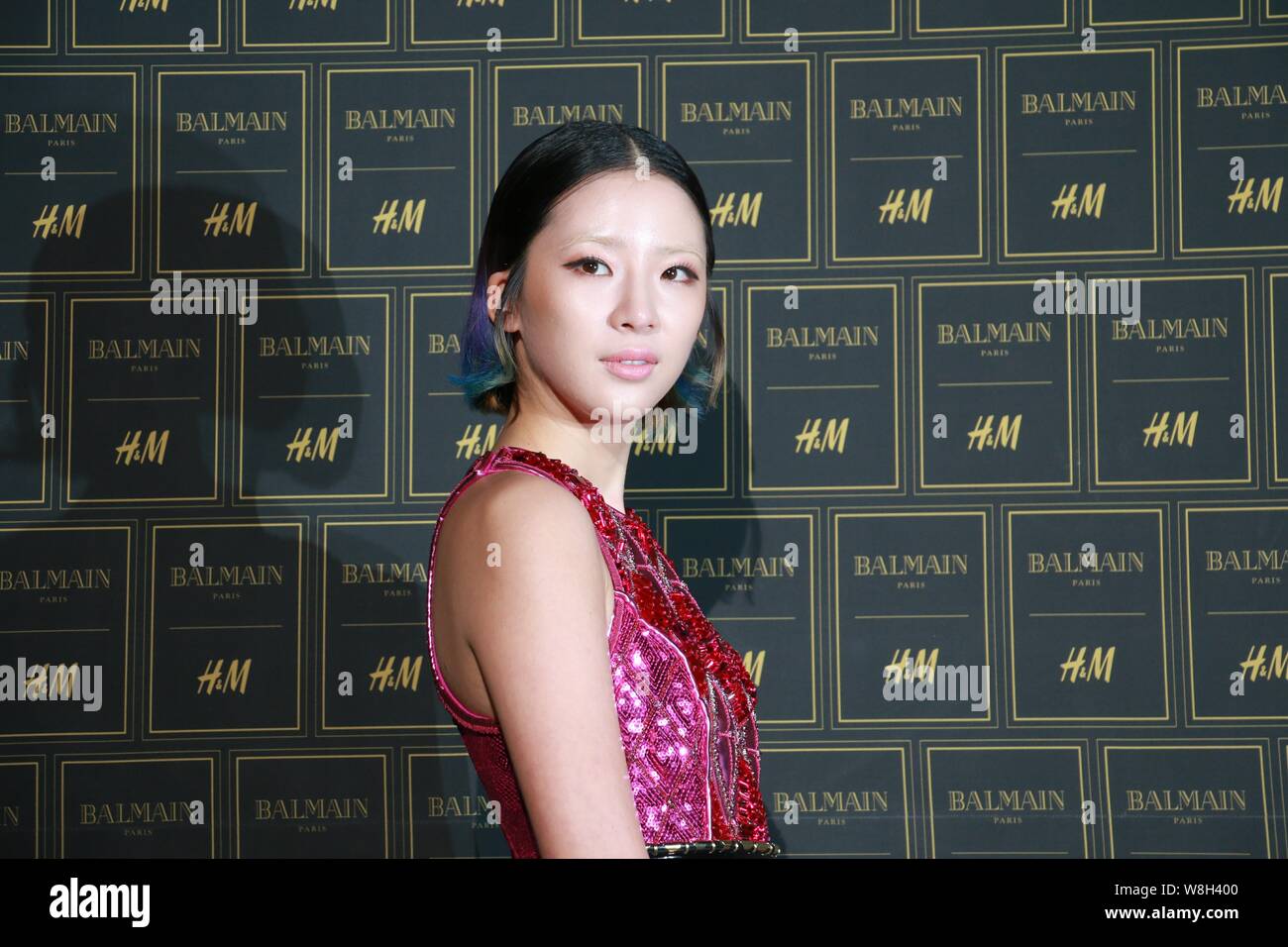 South Korean model Irene Kim arrives for a preview party for the ...