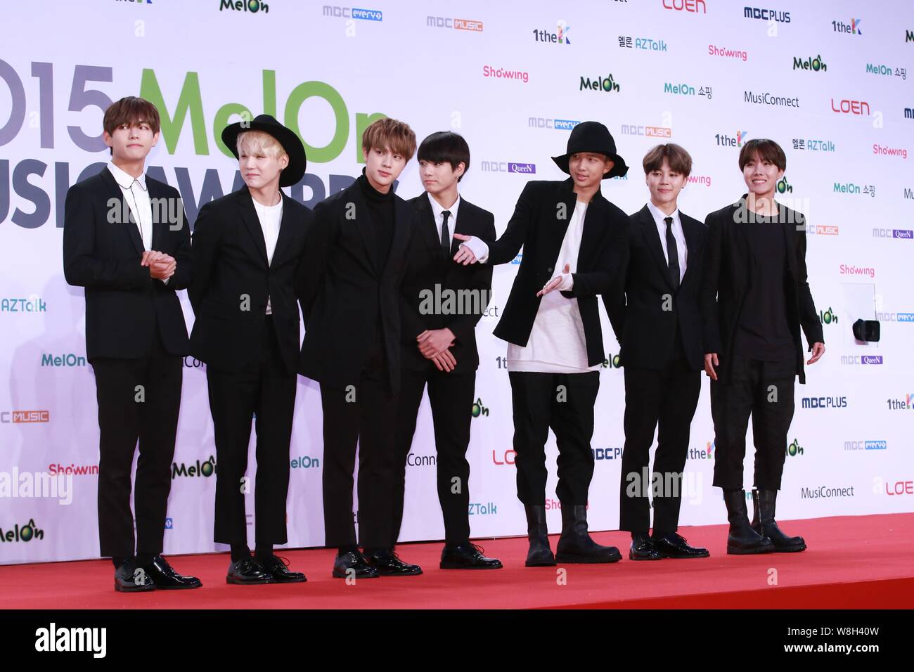 Members of South Korean boy group Bangtan Boys, also known as BTS ...