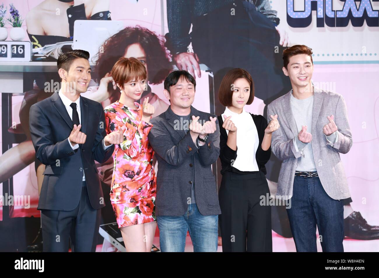 (From left) South Korean singer and actor Choi Si-won, actress Go Joon ...