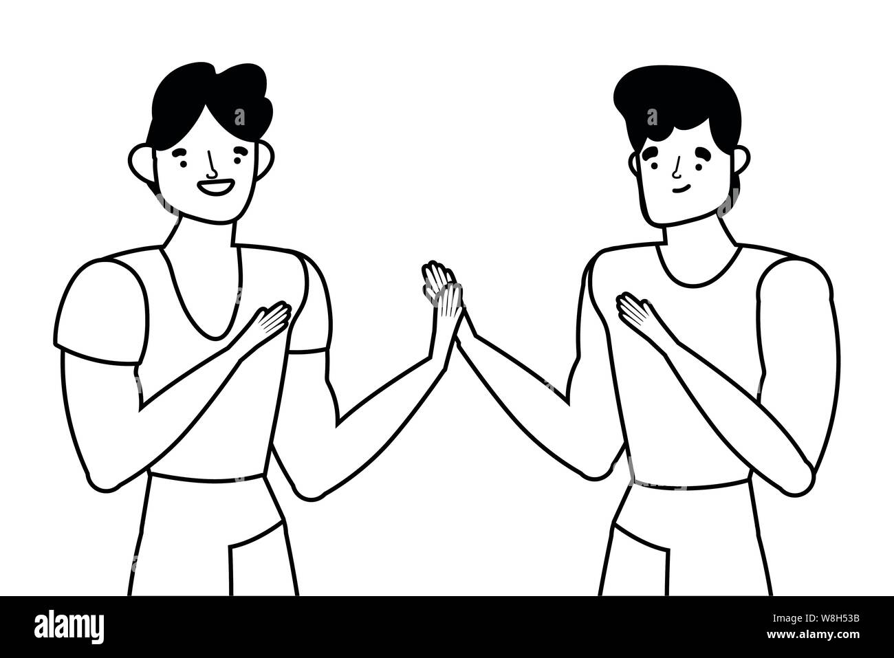 Avatar men design, Boys males friends person and human theme Vector ...