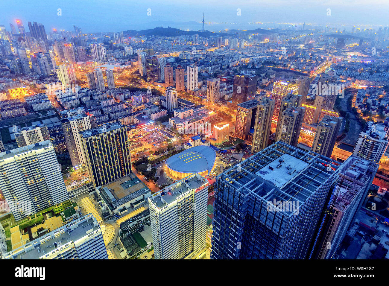 Qingdao City Night View Stock Photos & Qingdao City Night View Stock ...