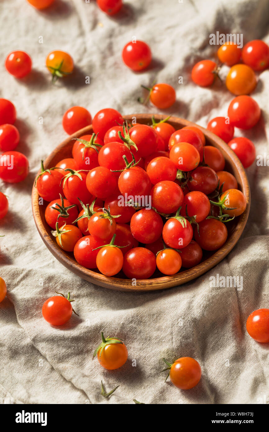 Raw Organic Heirloom Cherry Tomatoes in a Bowl Stock Photo - Alamy