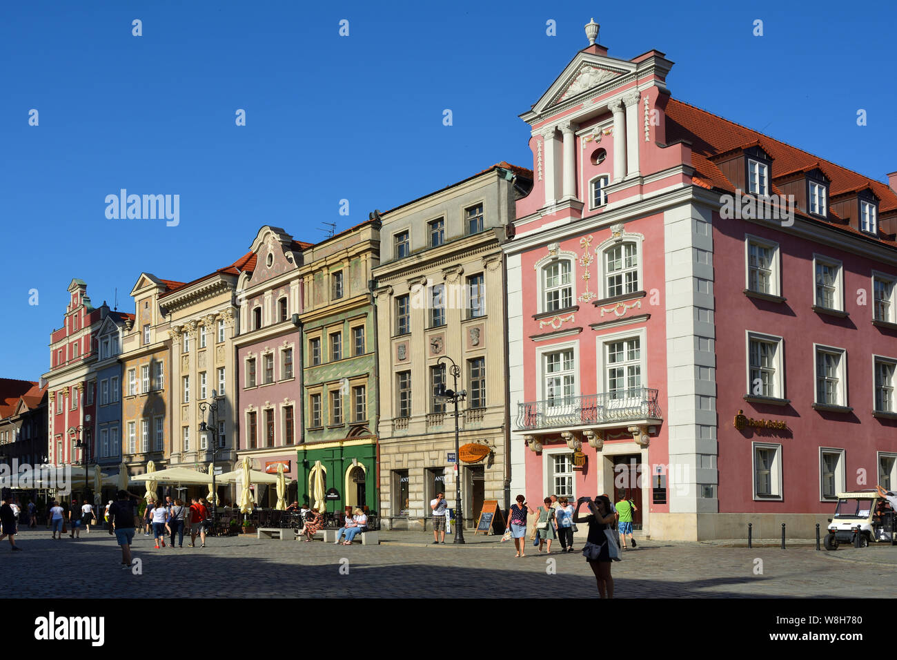 Historic buildings on the Old market square Stary Rynek of Poznan ...