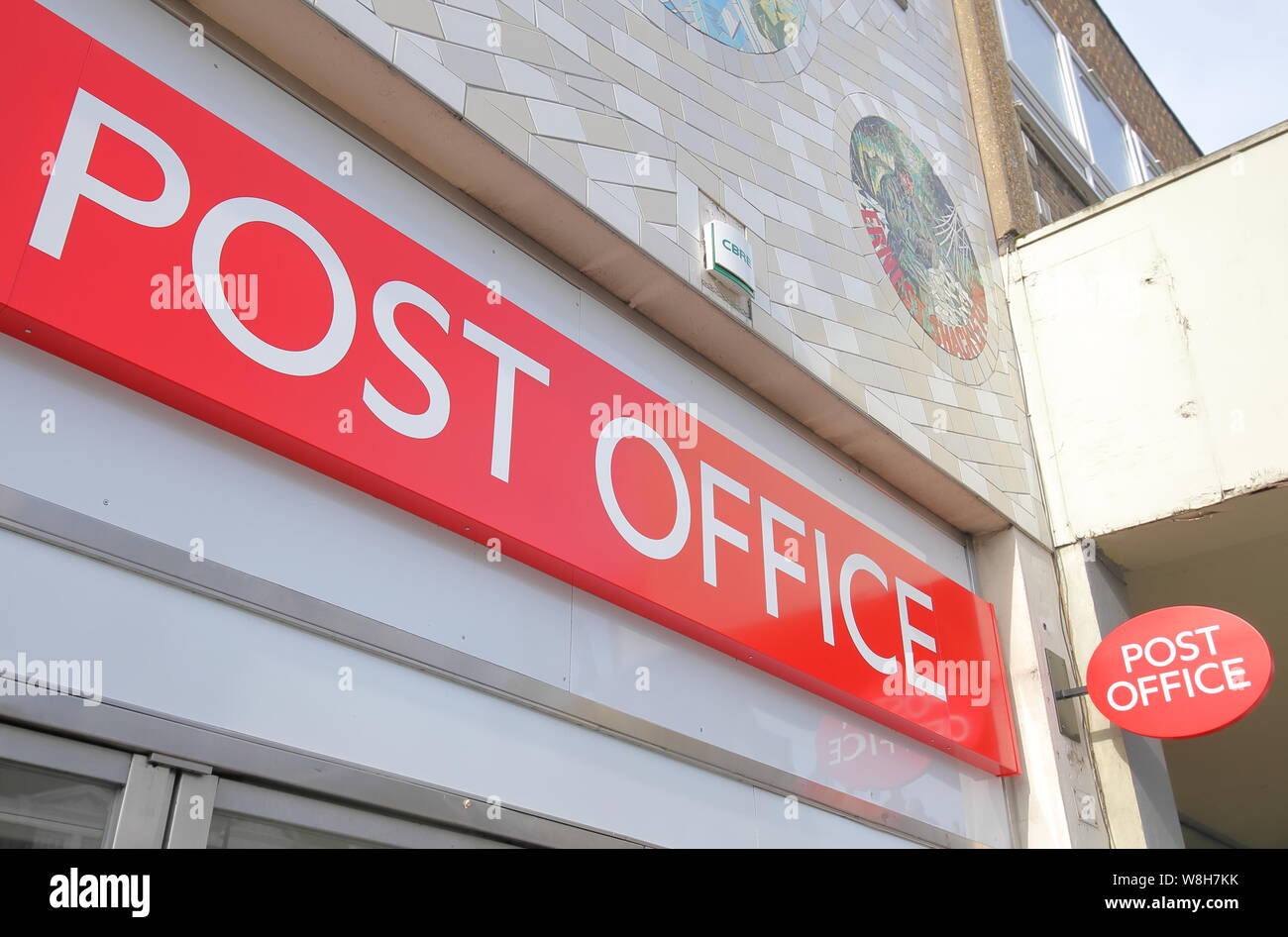 Post office sign London UK Stock Photo - Alamy